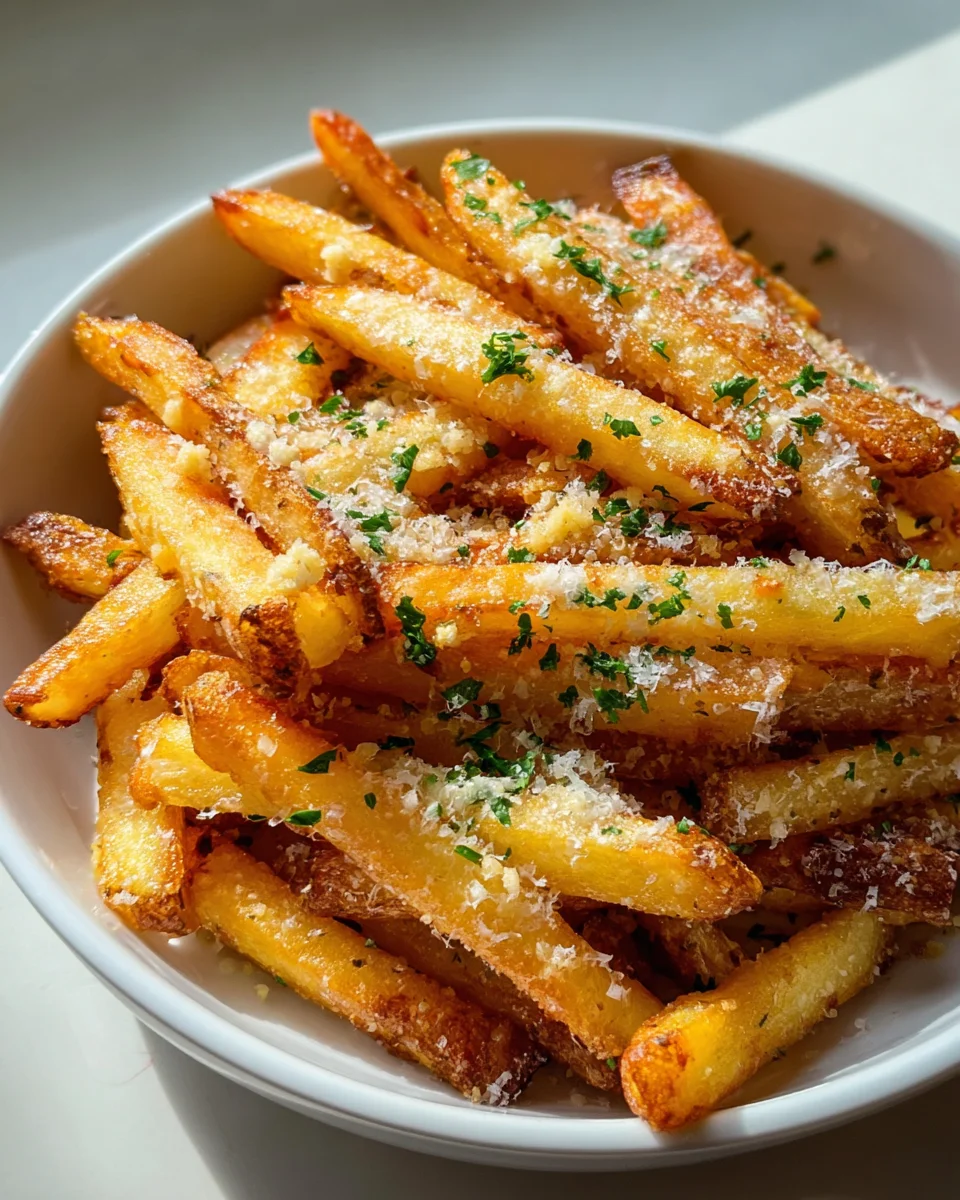 Crispy Garlic Parmesan Fries: Irresistibly Delicious Treats! - yumrow
